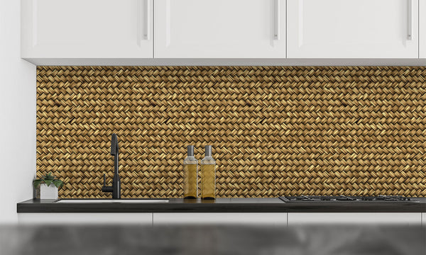 Paneli za kuhinje Wicker texture - PVC plošče / Pleksi steklo - s